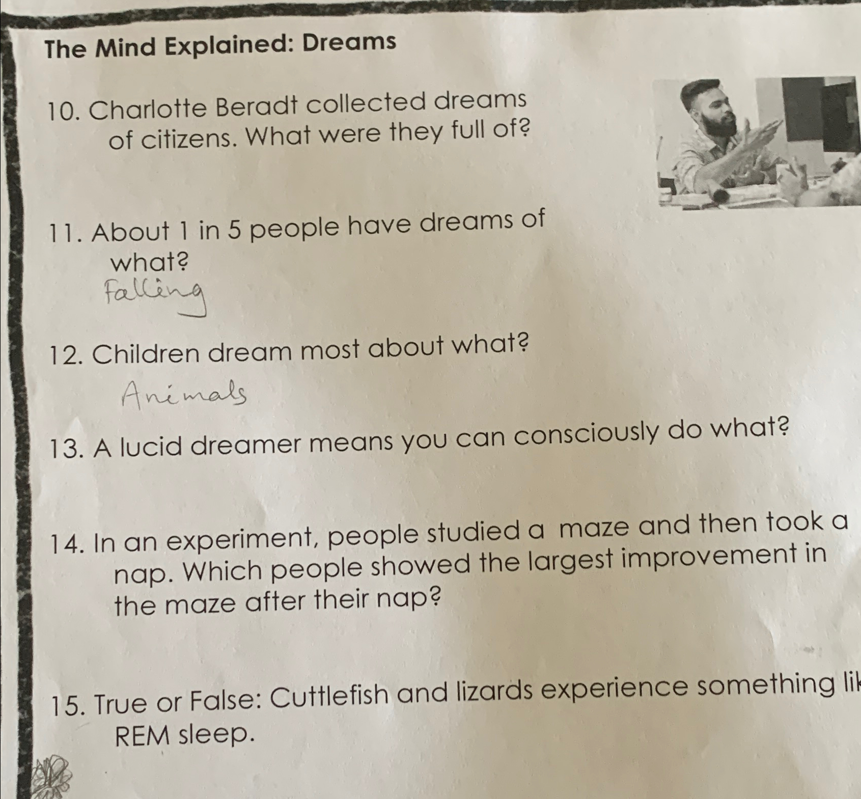 Solved The Mind Explained: Dreams10. ﻿Charlotte Beradt | Chegg.com