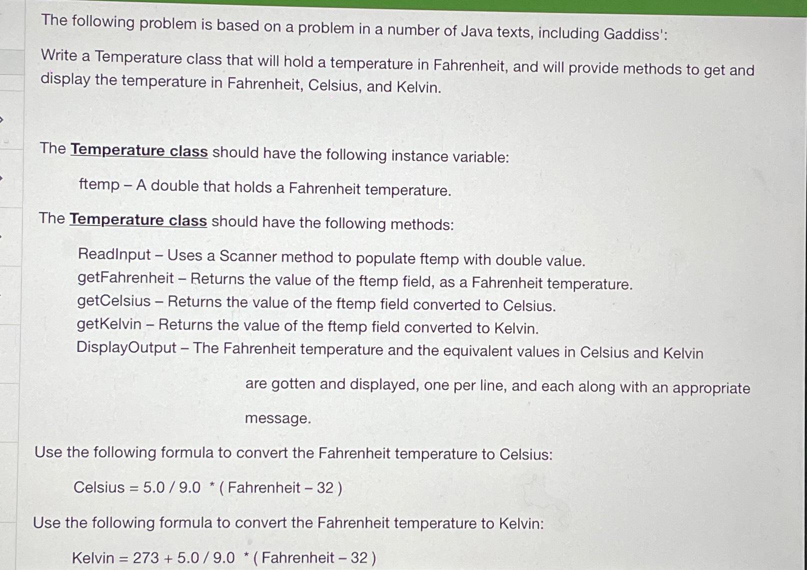 Solved The following problem is based on a problem in a | Chegg.com