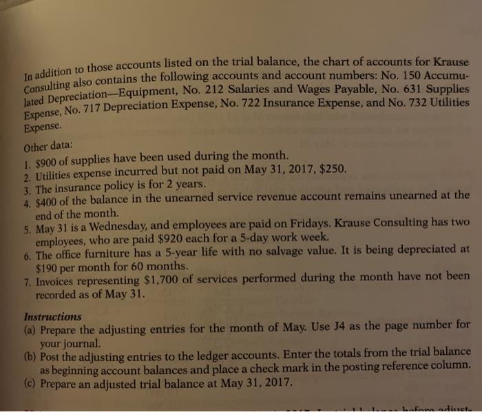 Solved SET A end P3-1A Logan Krause started her own | Chegg.com