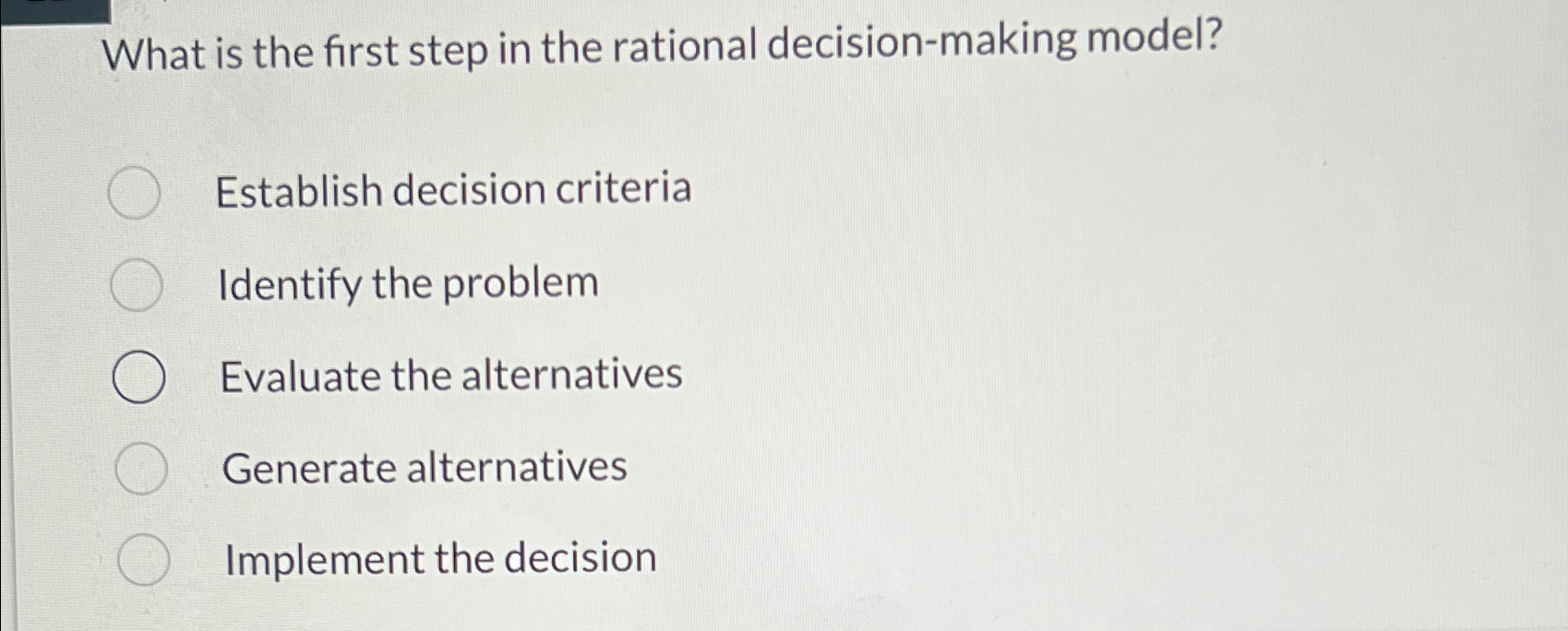 Solved What is the first step in the rational | Chegg.com