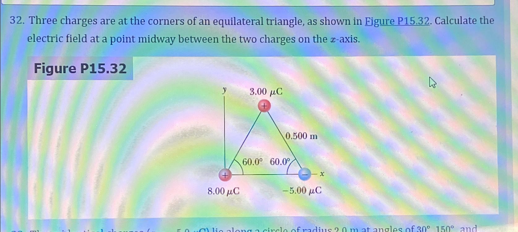 Solved Three charges are at the corners of an equilateral | Chegg.com