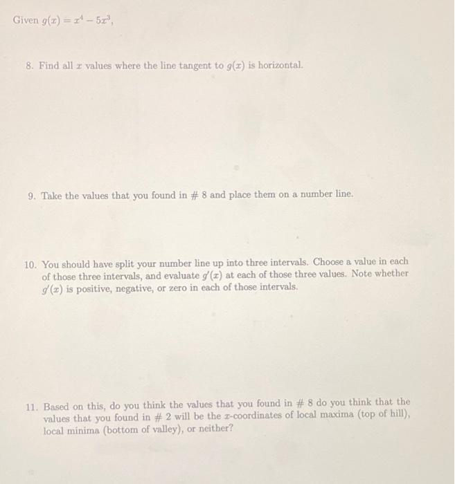 Solved Given f(x)=2x3−3x2−12x+4, 1. Find all x values where | Chegg.com
