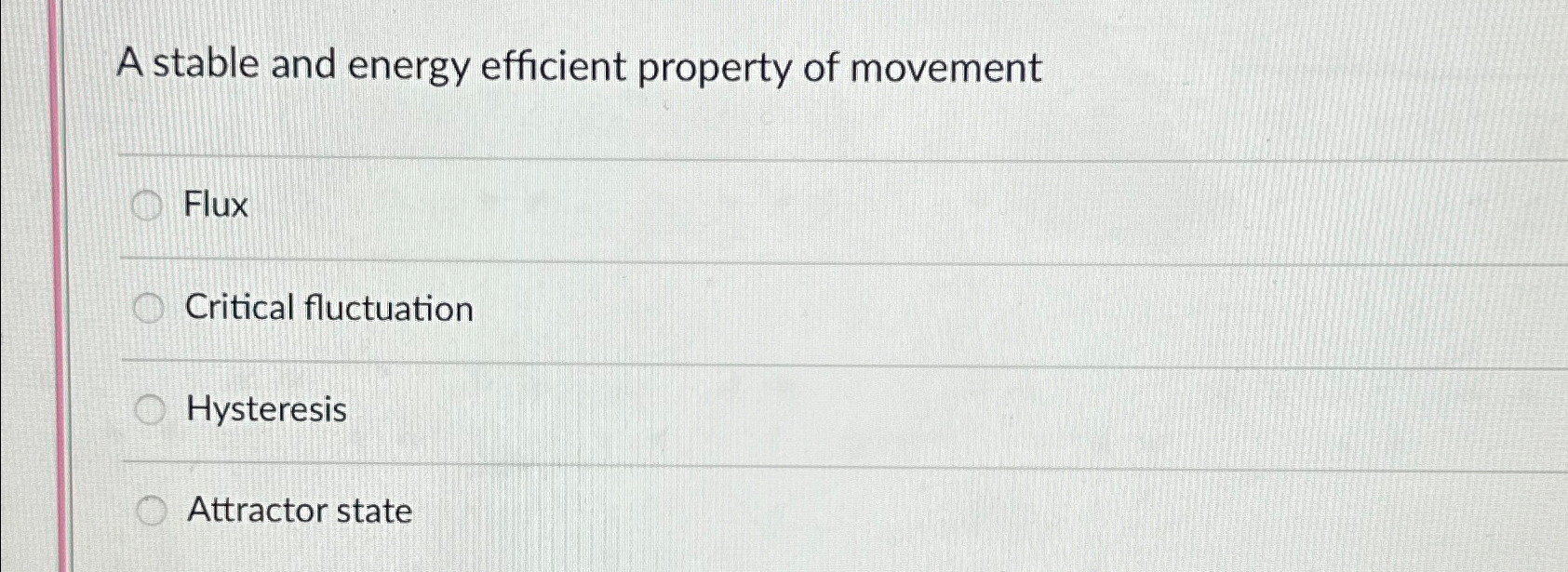 Solved A stable and energy efficient property of | Chegg.com