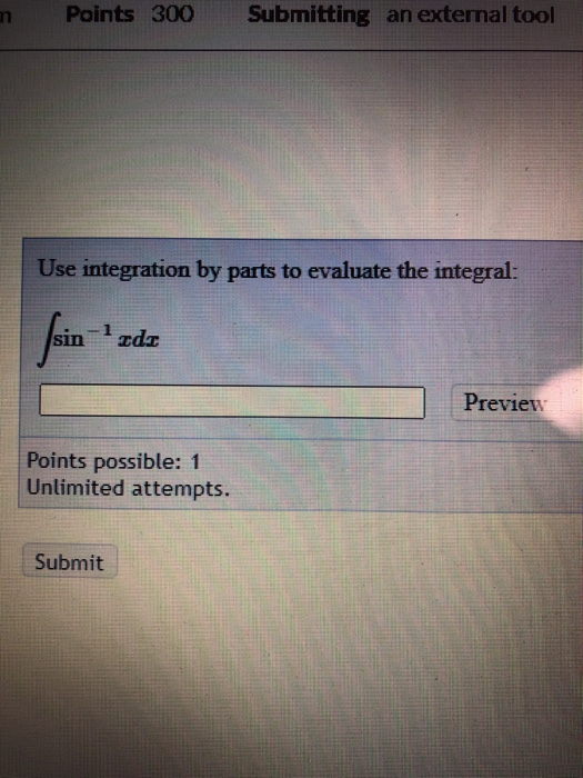 Solved 1:59pm Points 300 Submitting an external tool Avai | Chegg.com