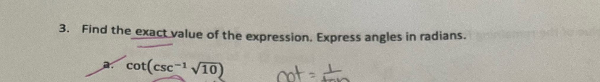Solved Find the exact value of the expression. Express | Chegg.com
