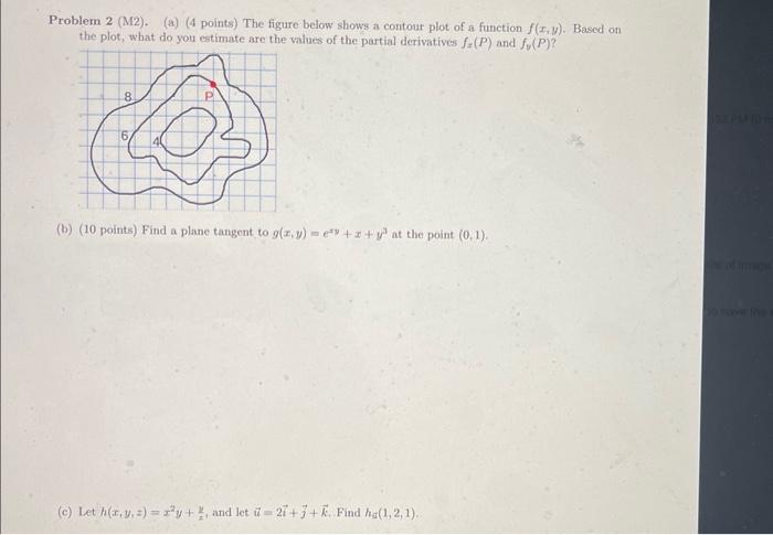 Solved Problem 2(M2). (a) (4 points) The figure below shows | Chegg.com