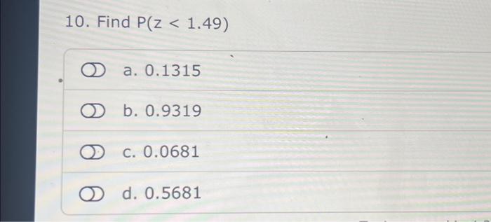 Solved 10. Find P(z