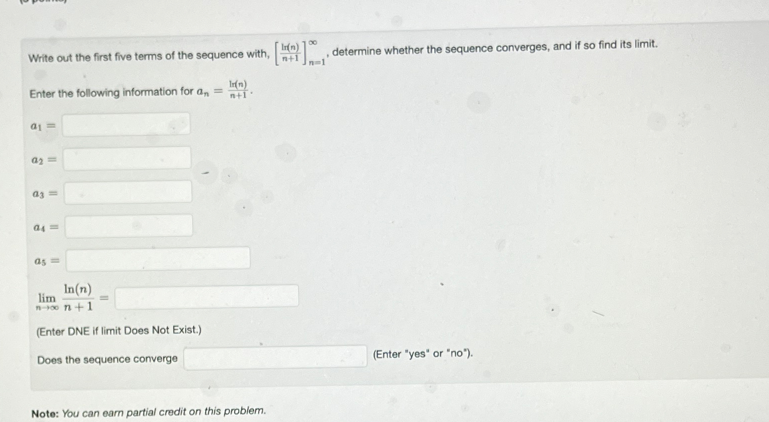 Solved Write out the first five terms of the sequence with, | Chegg.com