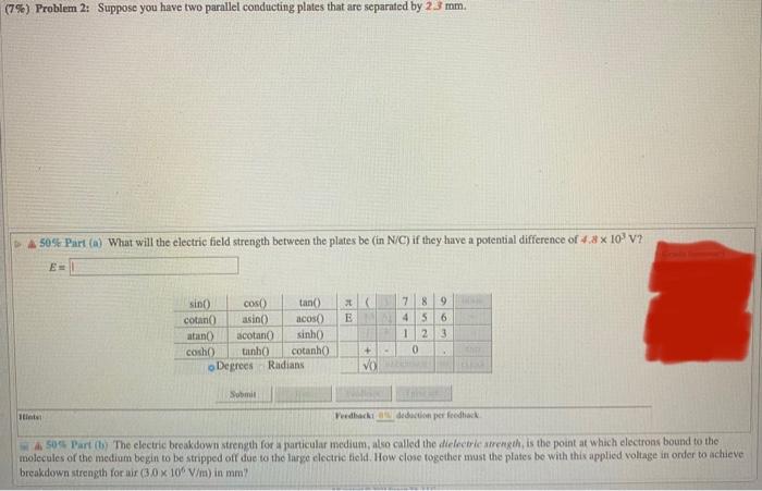 Solved (7\%) Problem 2: Suppose you have two parallel | Chegg.com