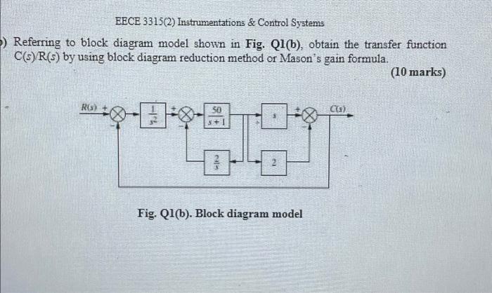 Solved EECE 3315(2) Instrumentations & Control Systems ) | Chegg.com