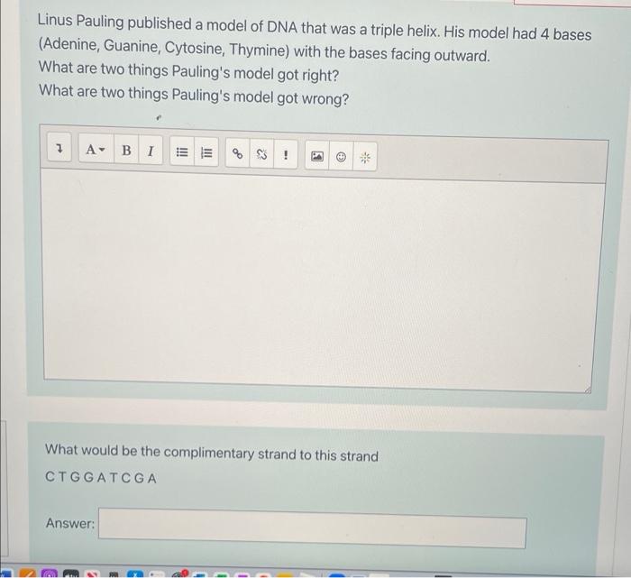 Solved 3 sentences for #1 and then the complimentary strand | Chegg.com