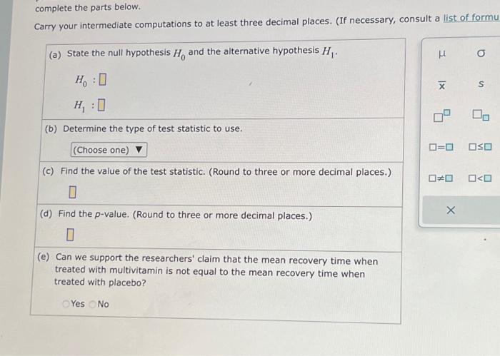 Solved A random selection of volunteers at a research | Chegg.com