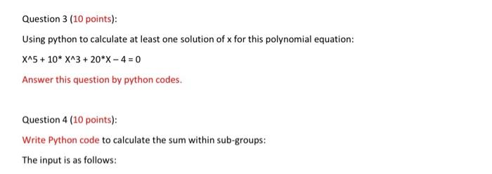 Solved subject: machine learningnote: for below questions | Chegg.com
