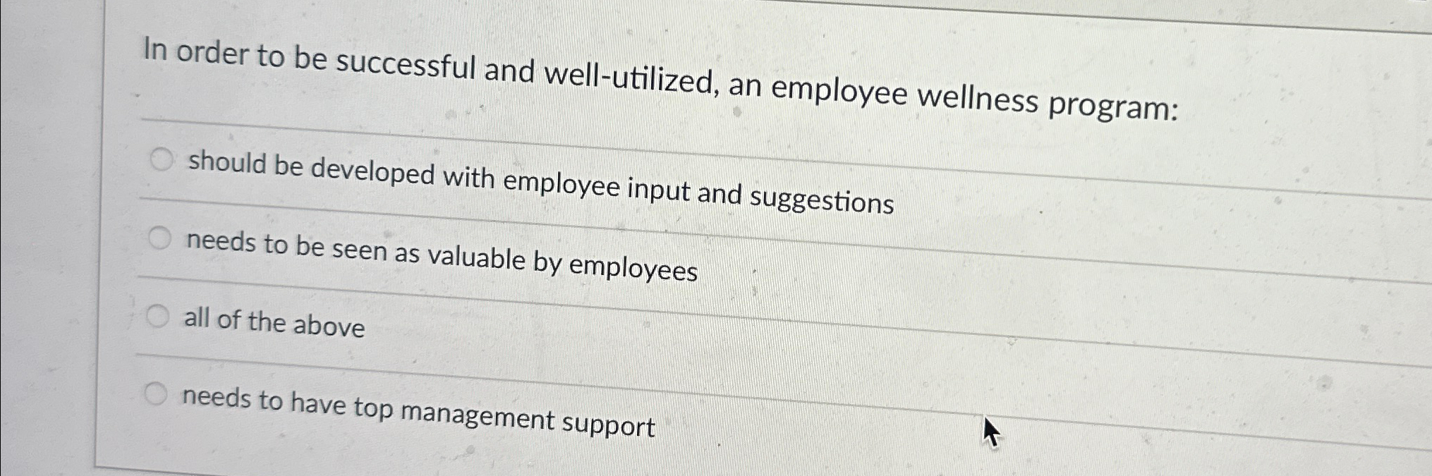 Solved In order to be successful and well-utilized, an | Chegg.com