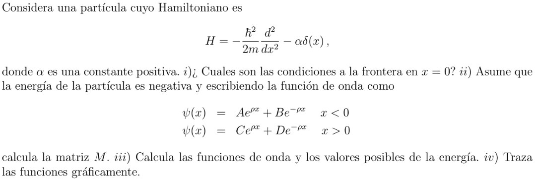 Consider a particle whose Hamiltonian | Chegg.com