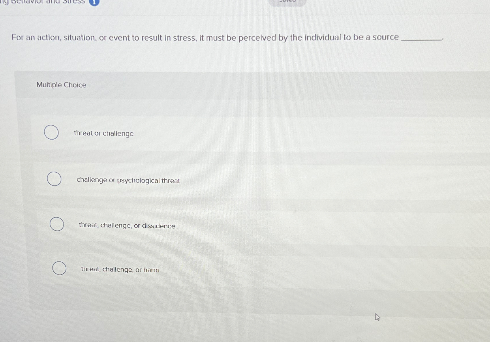 Solved For an action, situation, or event to result in | Chegg.com