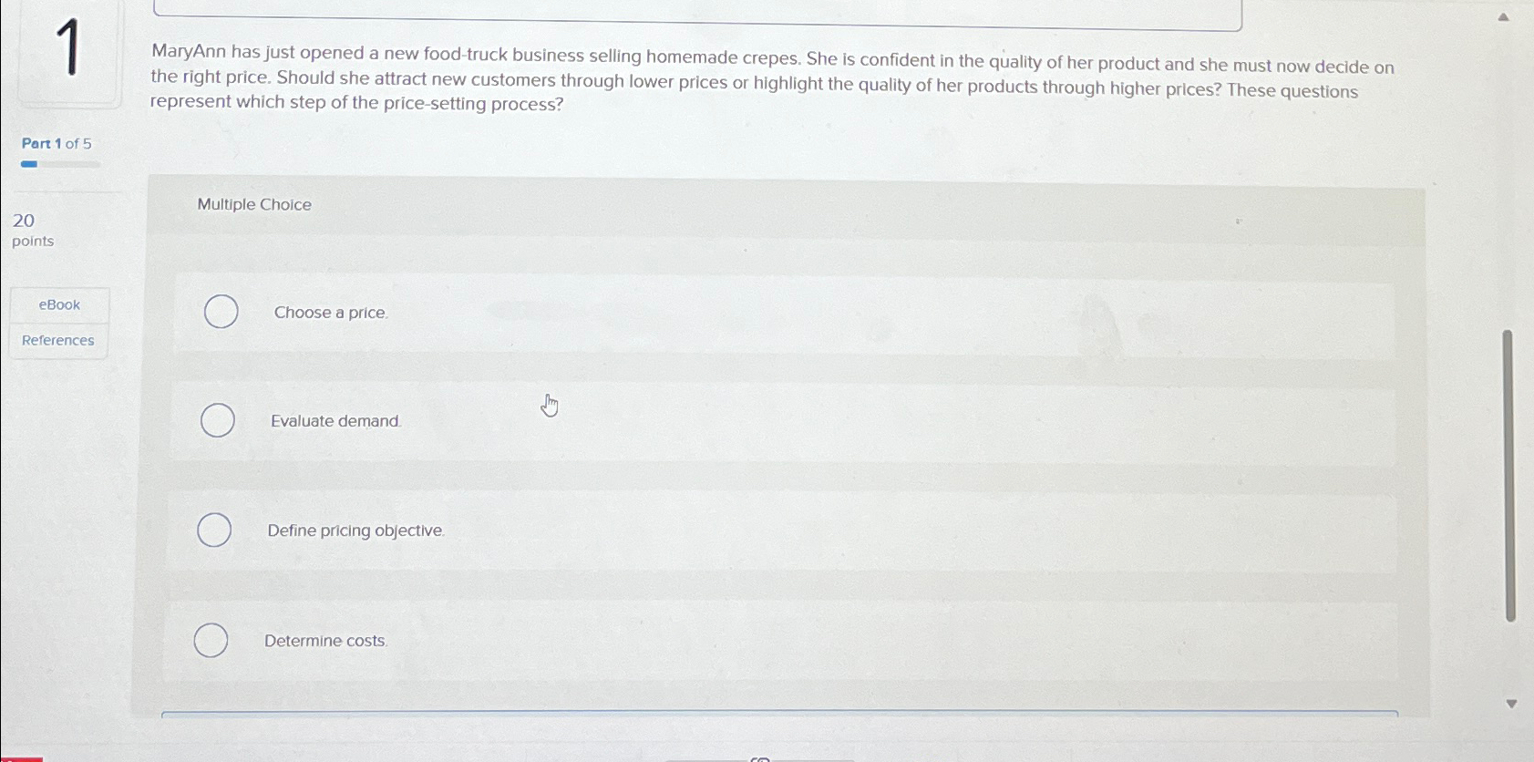 Solved 1MaryAnn has just opened a new food-truck business | Chegg.com