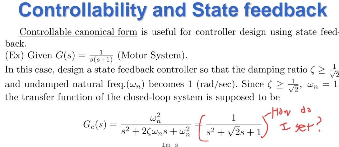 Solved Controllability and State feedback Controllable | Chegg.com