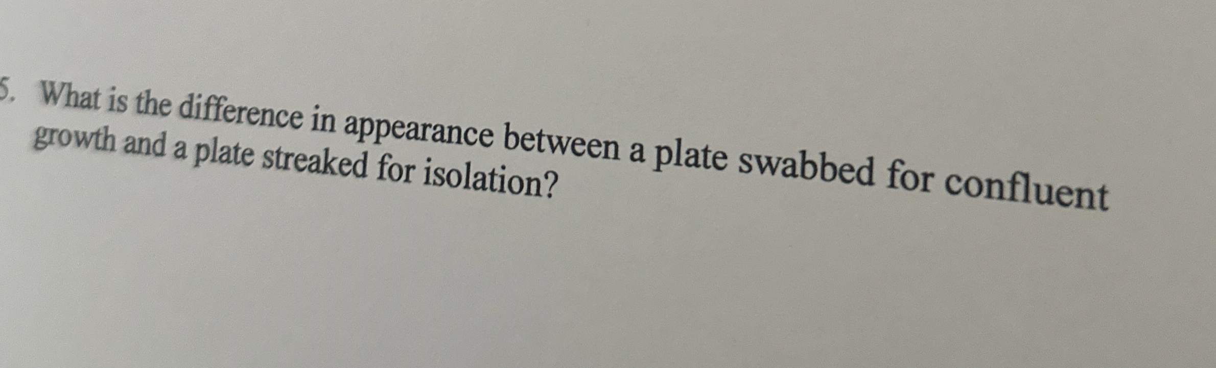 Solved What is the difference in appearance between a plate | Chegg.com