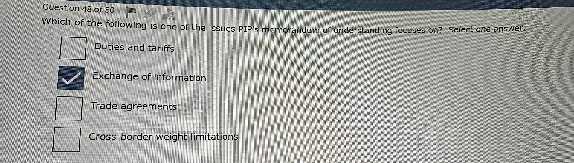 Solved Question 48 ﻿of 50Which of the following is one of | Chegg.com