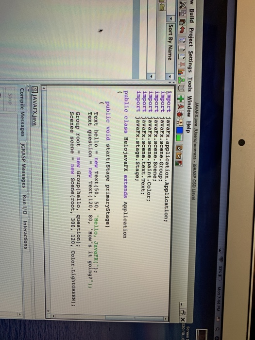 Solved Rewrite the JavaFx application and change the | Chegg.com