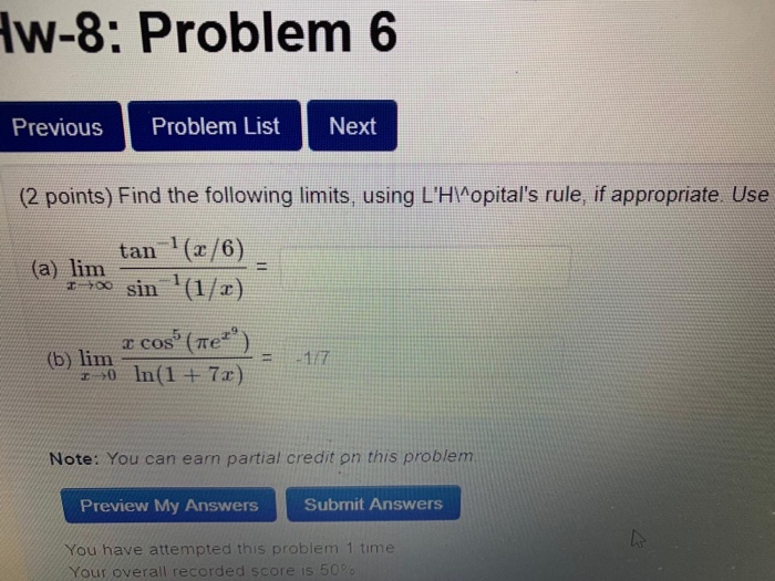Solved Hw 8 Problem 6 Previous Problem List Next 2 Points 4324