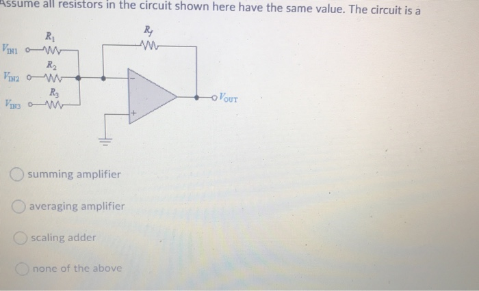 Solved Assume all resistors in the circuit shown here have | Chegg.com