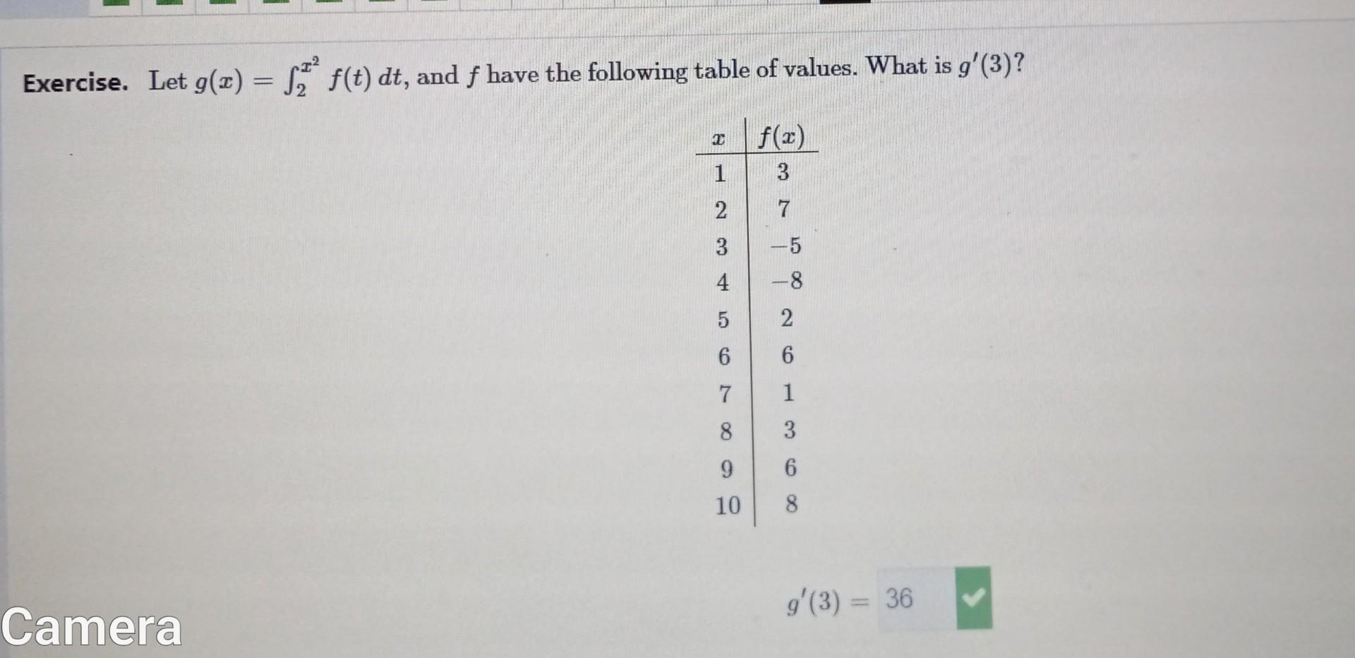 Solved The First Fundamental Theorem of Calculus Question... | Chegg.com