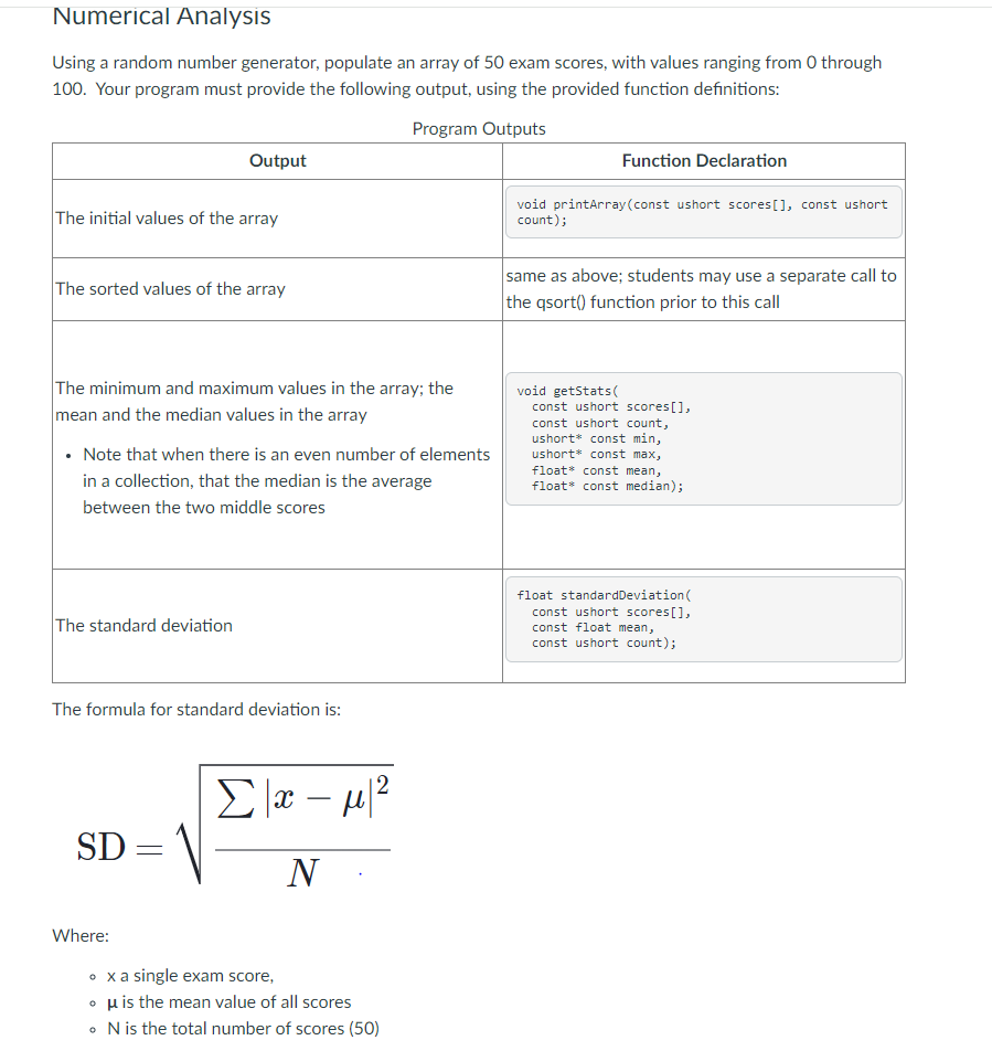 Solved Numerical Analysis - ﻿BY C NOT C +++ ﻿PLEASEUsing a | Chegg.com