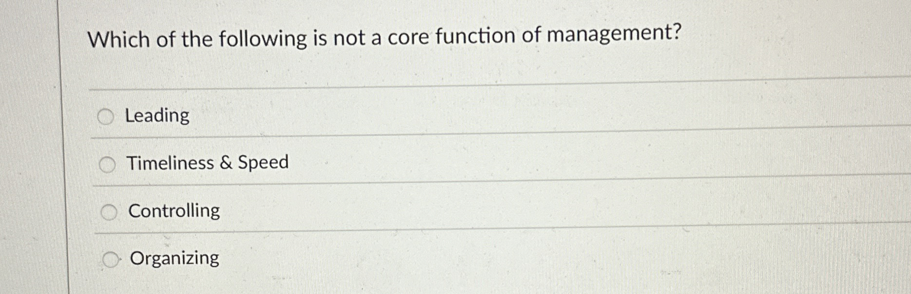 Solved Which of the following is not a core function of | Chegg.com