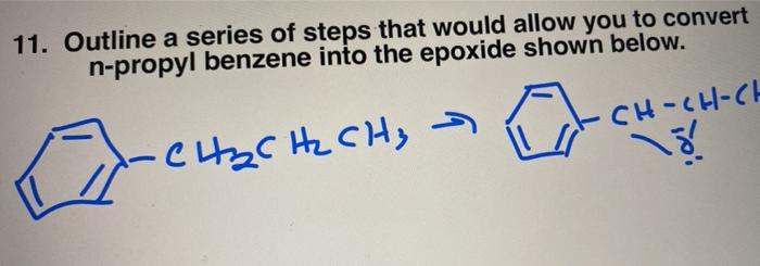 Solved 11. Outline a series of steps that would allow you to | Chegg.com
