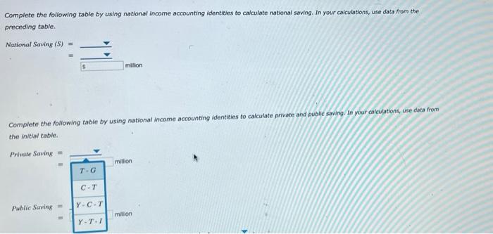 Solved The following table contains data for a hypothetical | Chegg.com