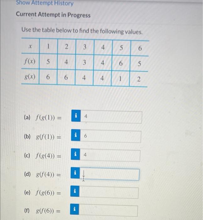 Solved Show Attempt History Current Attempt in Progress Use | Chegg.com