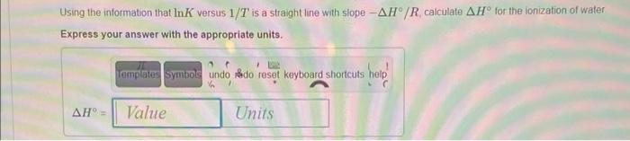 Solved The following data give the ion product, Kw (for | Chegg.com