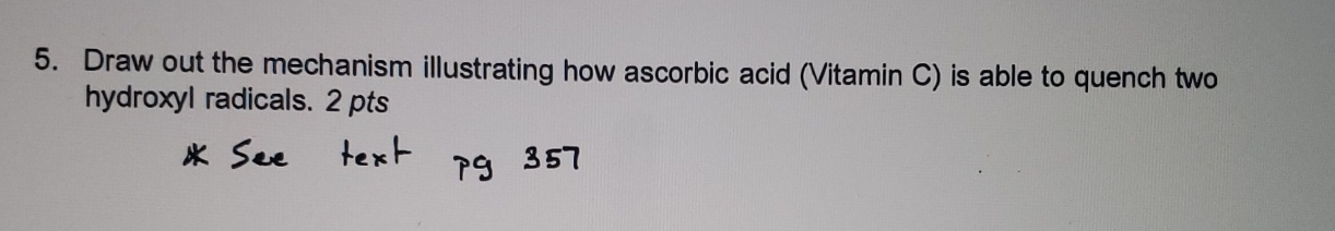 Solved Draw out the mechanism illustrating how ascorbic acid | Chegg.com