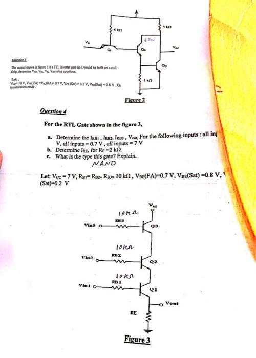 For the RTL Gate shown in the figure 3, a. Determine | Chegg.com