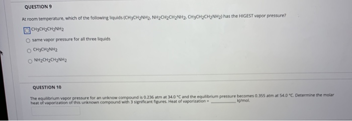 Solved QUESTION 2 The boiling point of Oz is -112 °C, and | Chegg.com