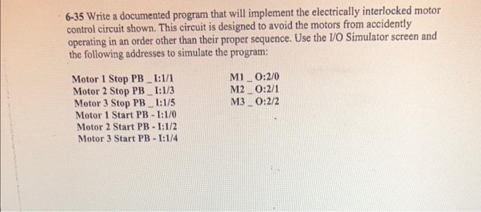 Solved 6 35 Write A Documented Program That Will Implement
