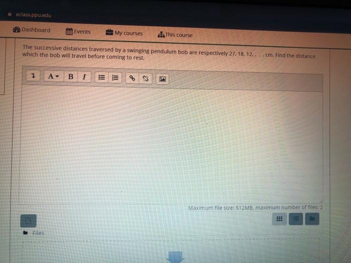 Solved eclass.ppu.edu Dashboard Events My courses da This | Chegg.com