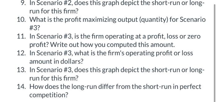 Solved Scenario \#1 Scenario \#2 Scenario \#3 Questions: 1. | Chegg.com