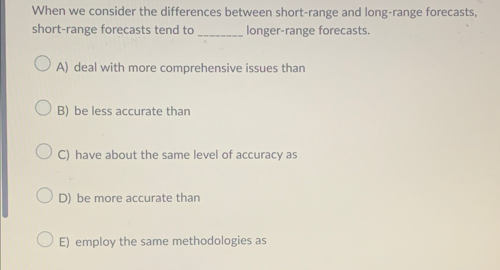 Solved When we consider the differences between short-range | Chegg.com Solved When we consider the differences between short-range | Chegg.com