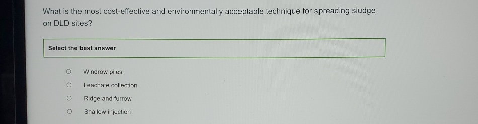Solved What is the most cost-effective and environmentally | Chegg.com