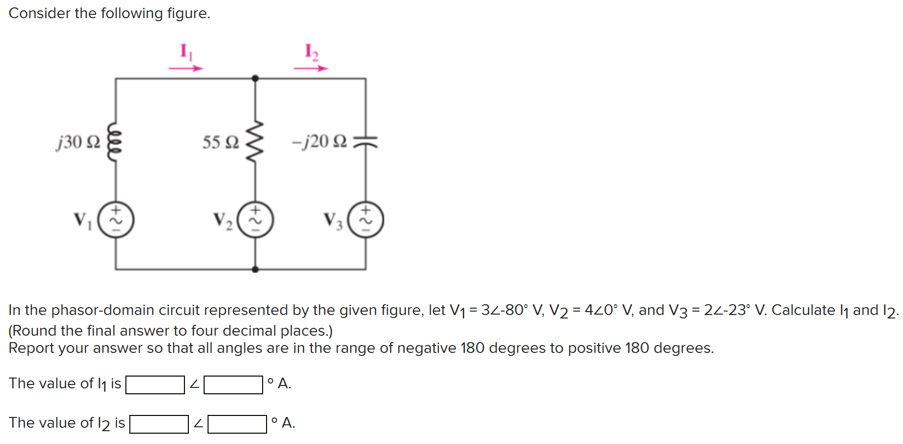 Solved Consider the following figure.In the phasor-domain | Chegg.com
