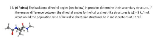 Solved The backbone dihedral angles in proteins determine | Chegg.com
