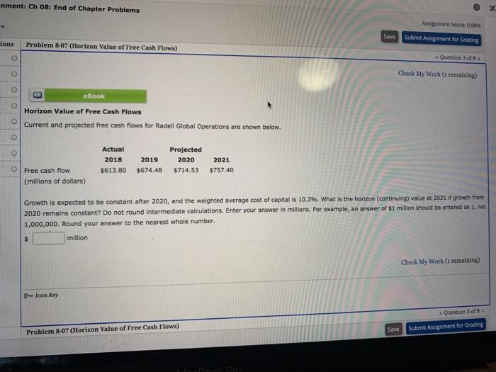 Solved nment: Ch 08: End of Chapter Problems Assignment | Chegg.com