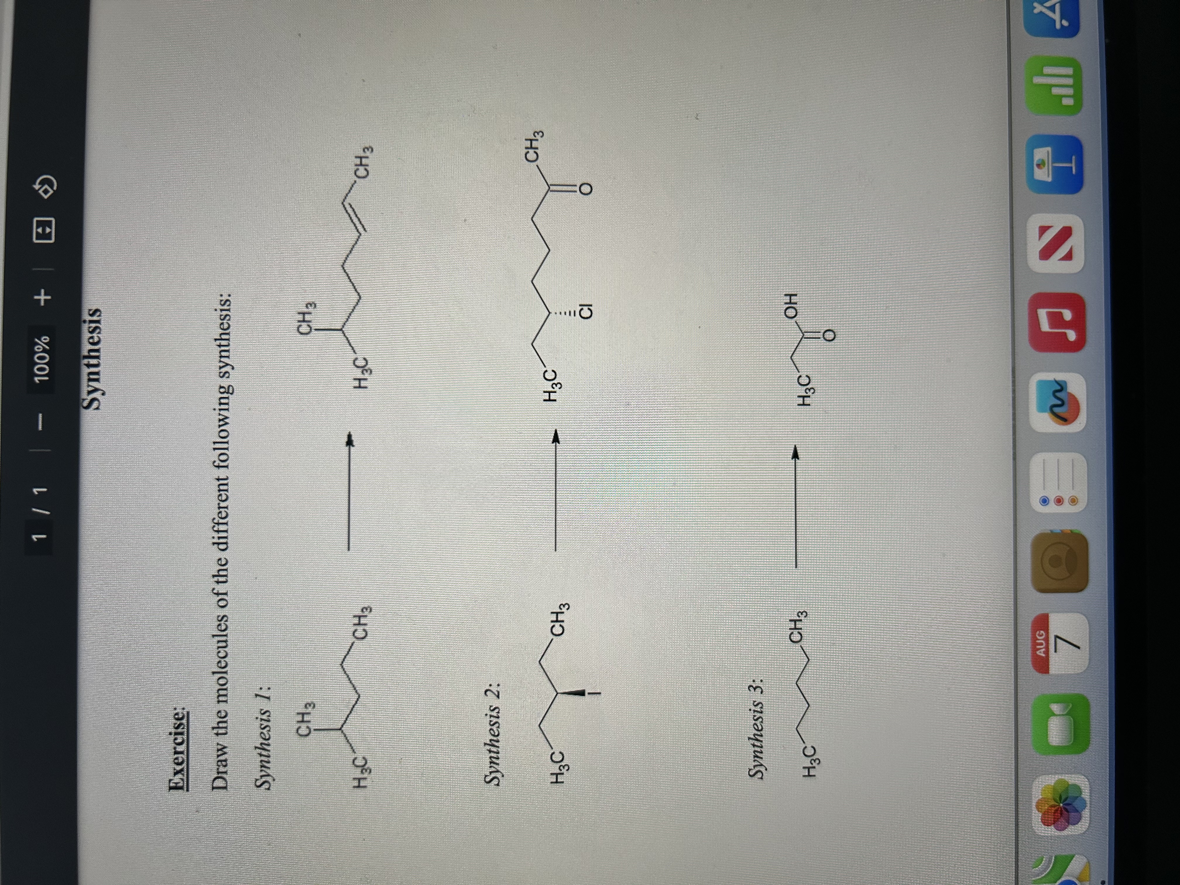 Solved Detail the steps in the synthesis of the three | Chegg.com