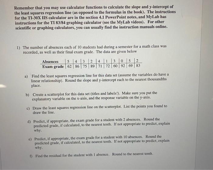 Solved Remember that you may use calculator functions to | Chegg.com
