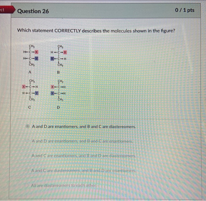 Solved =ct Question 26 0 / 1 pts Which statement CORRECTLY | Chegg.com