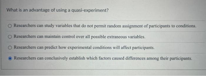 Advantages Of Quasi Experimental Research Quasi Experimental Design: