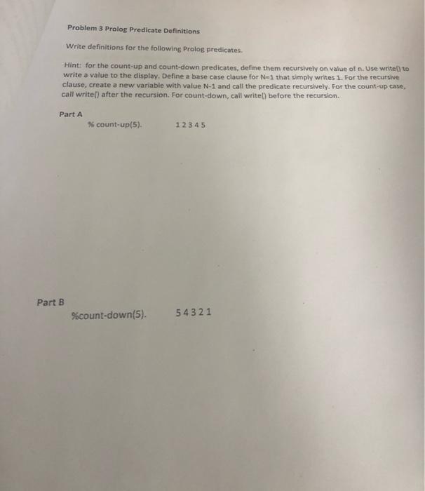 Solved this is prolog, please answer the queation within 3 | Chegg.com